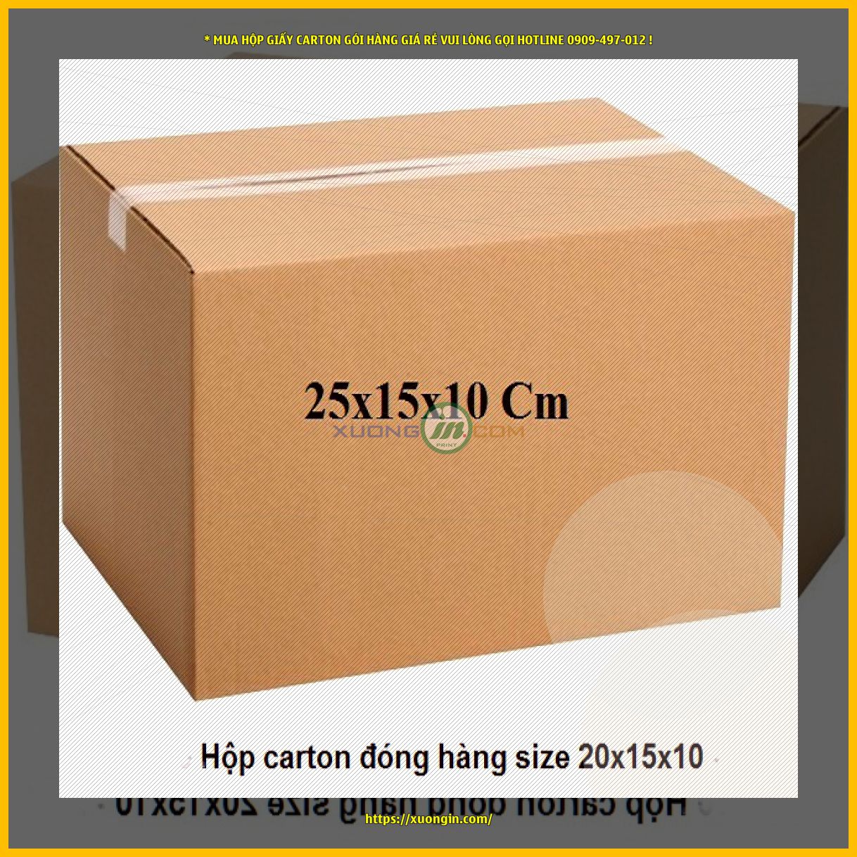 Hộp giấy carton gói hàng giá rẻ TpHCM